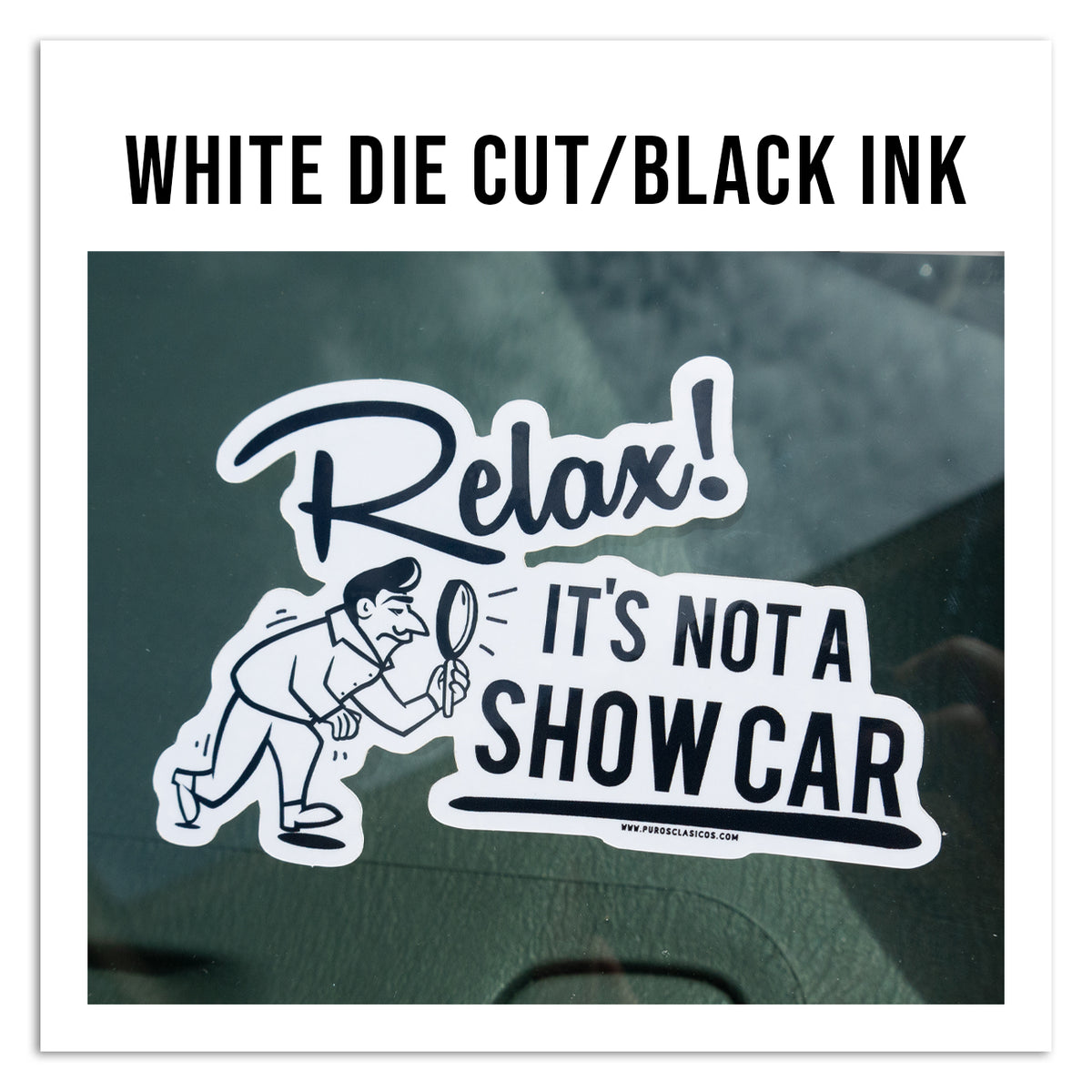Anti Hater White Sticker-Car – purosclasicos.com